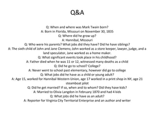 Tom Sawyer Project | PPT