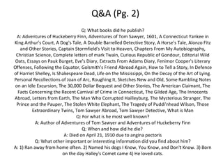 Tom Sawyer Project | ODP