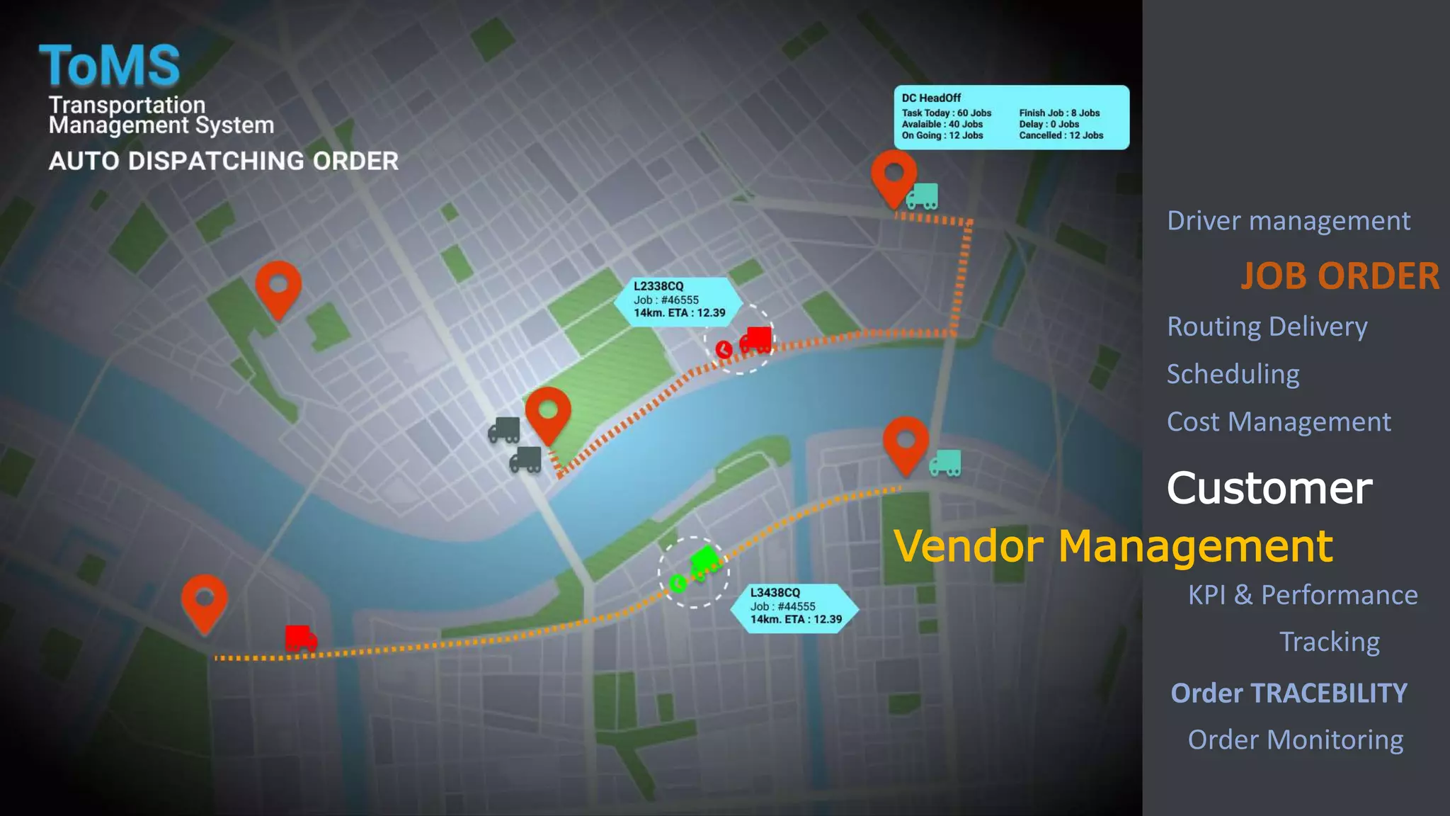 Transportation Management System - ToMS | PPTX | Logistics | Business