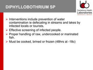 Diphyllobothrium: Homegrown or a Foreign Traveller | PPTX