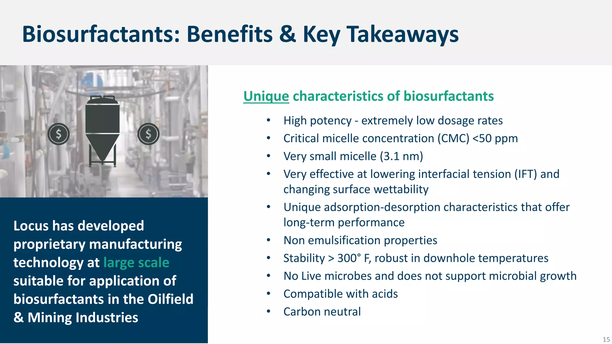 BIOSURFACTANT-BASED ADDITIVES FOR SALTWATER DISPOSAL MANAGEMENT | PPTX