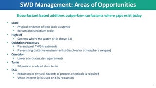 BIOSURFACTANT-BASED ADDITIVES FOR SALTWATER DISPOSAL MANAGEMENT | PPTX