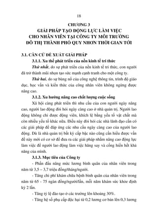 Tạo động lực làm việc cho nhân viên tại Công ty Môi trường, 9đ | PDF