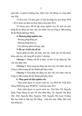 Tạo động lực làm việc cho nhân viên tại Công ty Môi trường, 9đ | PDF