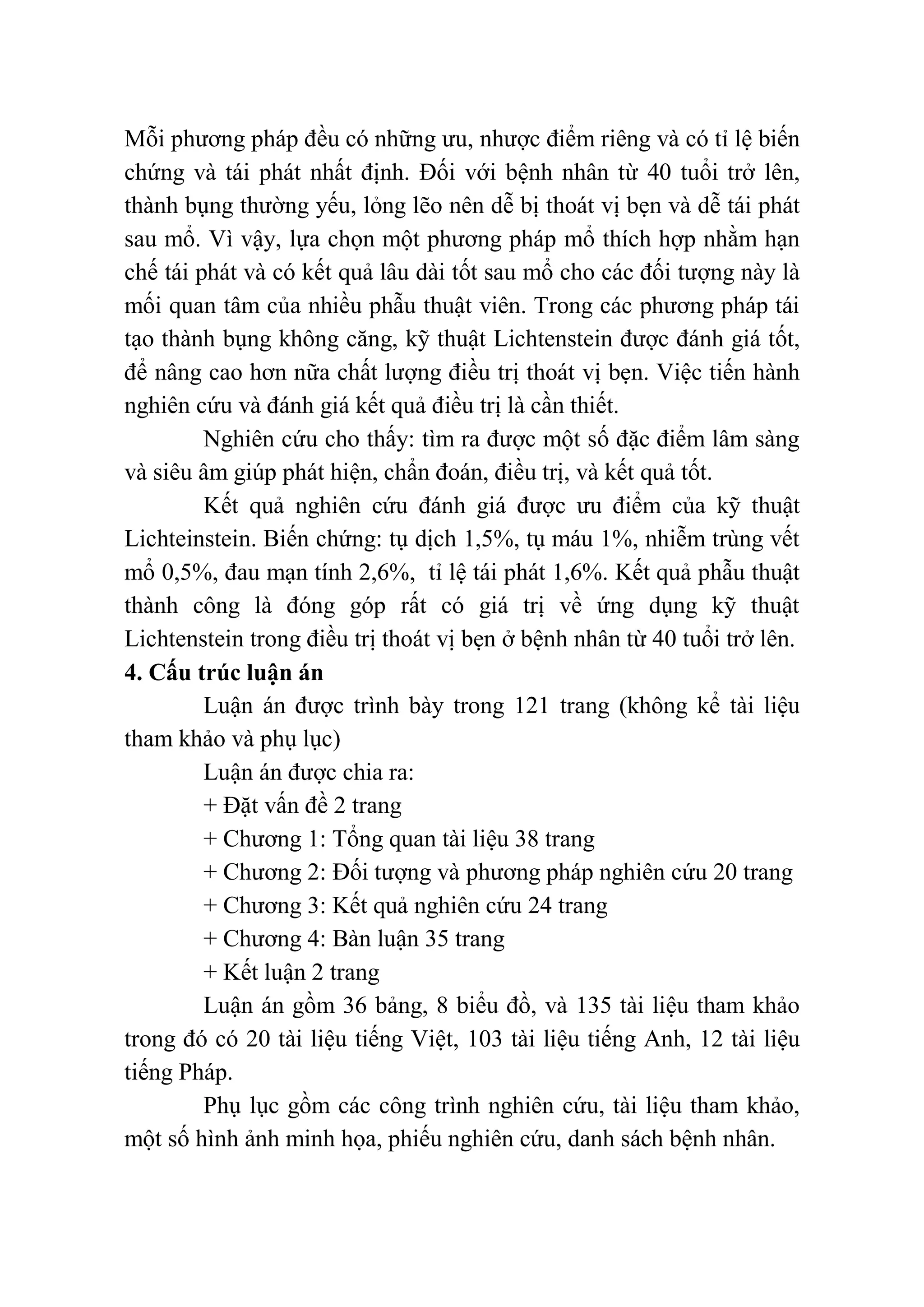 Phương pháp Lichtenstein điều trị thoát vị bẹn ở bệnh nhân từ 40 tuổi | PDF