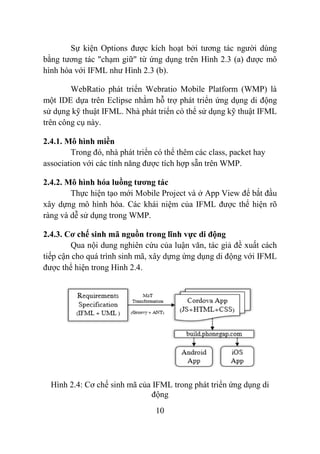 Luận văn: Mô hình hóa luồng tương tác ifml trong phát triển di động | PDF