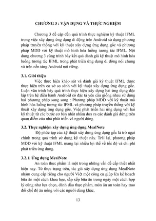 Luận văn: Mô hình hóa luồng tương tác ifml trong phát triển di động | PDF