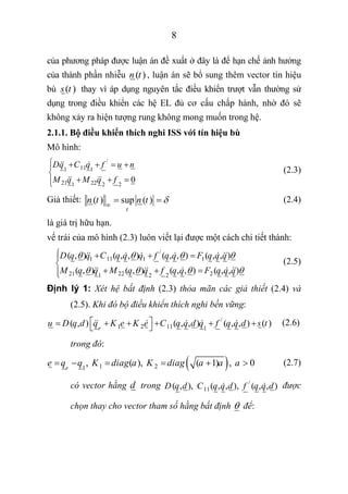 Phương pháp điều khiển thích nghi, bền vững hệ euler - lagrange | PDF