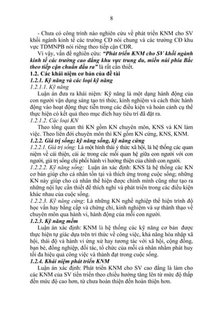 Luận án: Phát triển kỹ năng mềm cho sinh viên ngành kinh tế, HAY | PDF