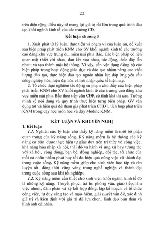 Luận án: Phát triển kỹ năng mềm cho sinh viên ngành kinh tế, HAY | PDF