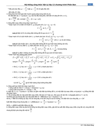 Cong thuc Vat Ly on thi DH | PDF