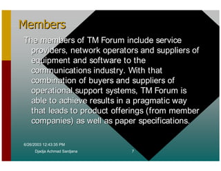 Seminar: Telecommunication Operation Map Presentation For Leader | PDF