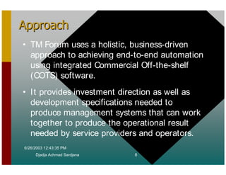 Seminar: Telecommunication Operation Map Presentation For Leader | PDF
