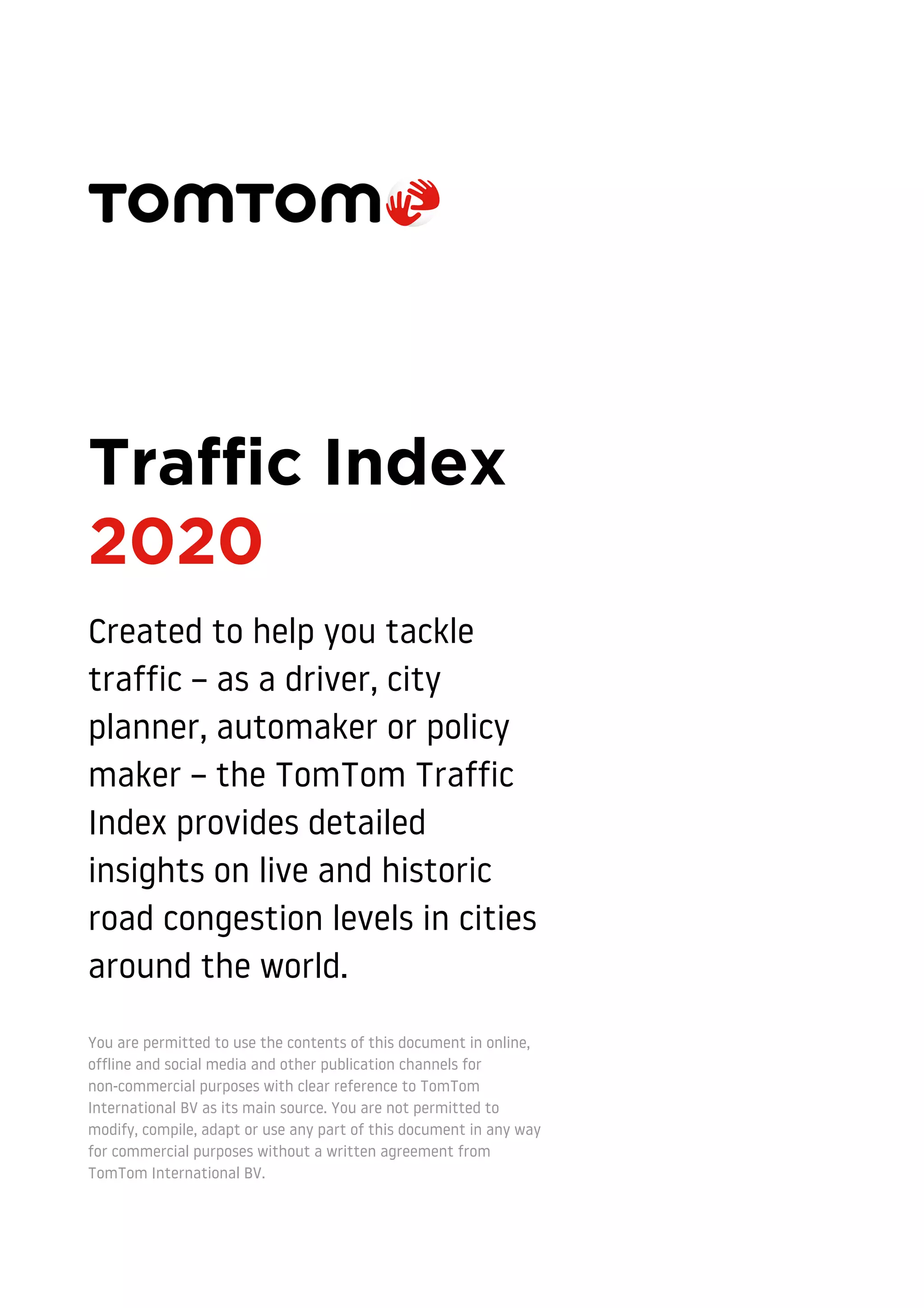 TomTom traffic index | PDF