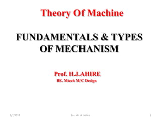 Theory of machine | PPTX
