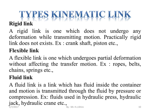 Theory of machine | PPTX | Physics | Science