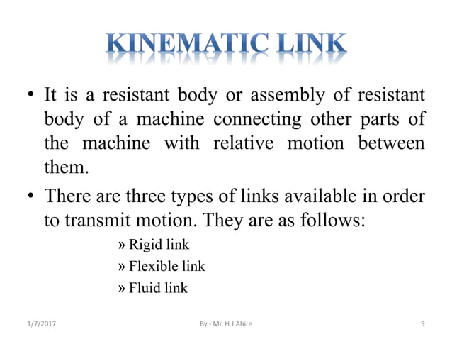 Theory of machine | PPTX | Physics | Science