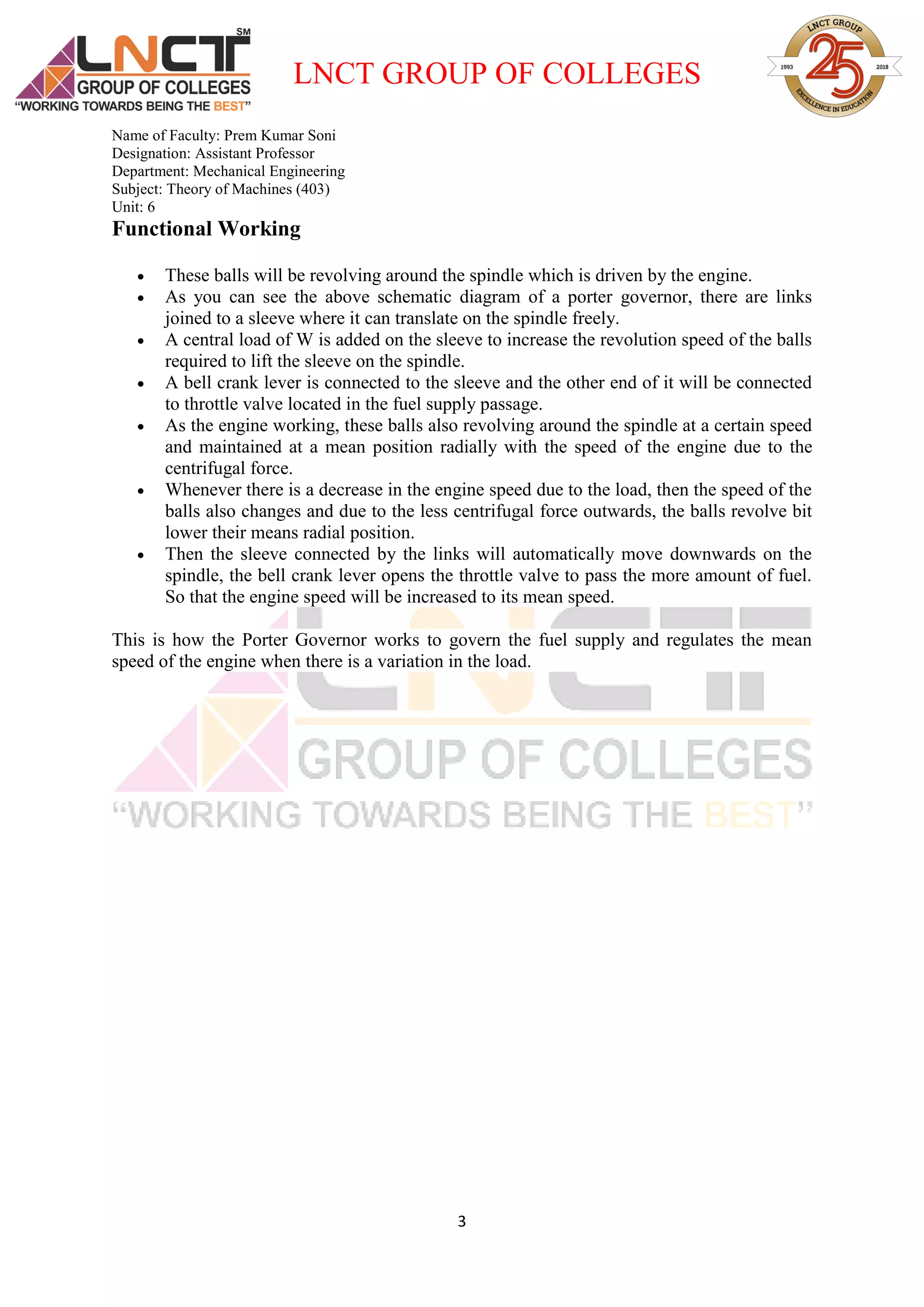 Porter Governor | PDF