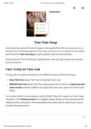 TOM YUM SOUP.pdf | Cooking | Food & Drink