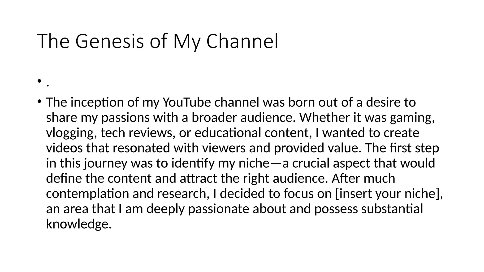 To My youtube Cahnnel.pptx h | PPTX