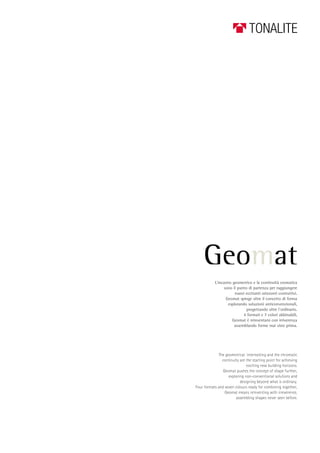 Tonalite Catalogo Geomat | PDF