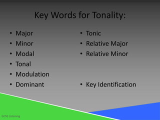 Tonality | PPTX