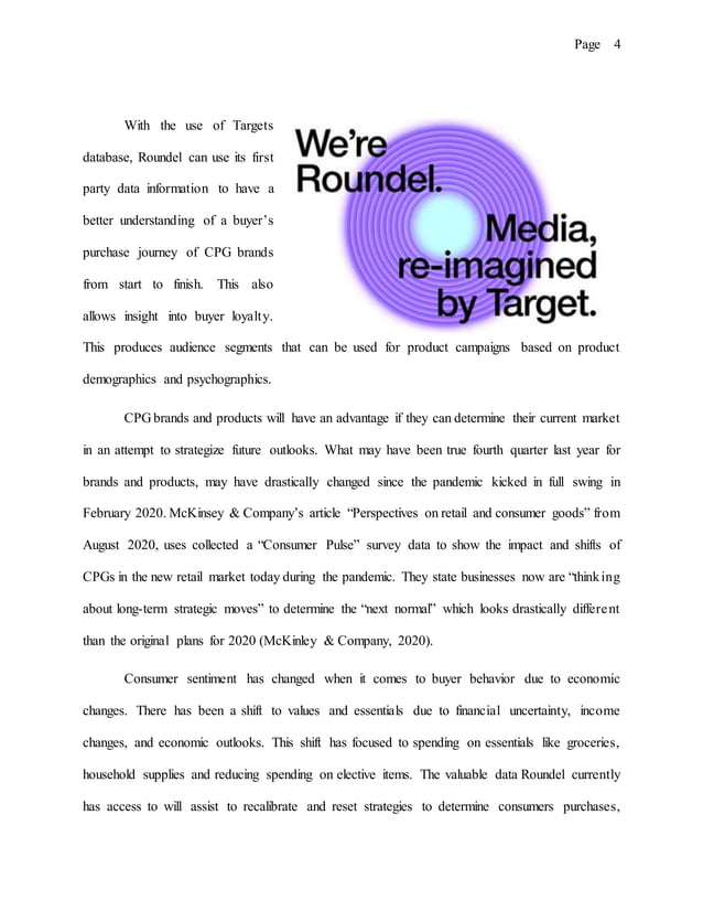 A Market Analysis for Roundel Media | DOCX
