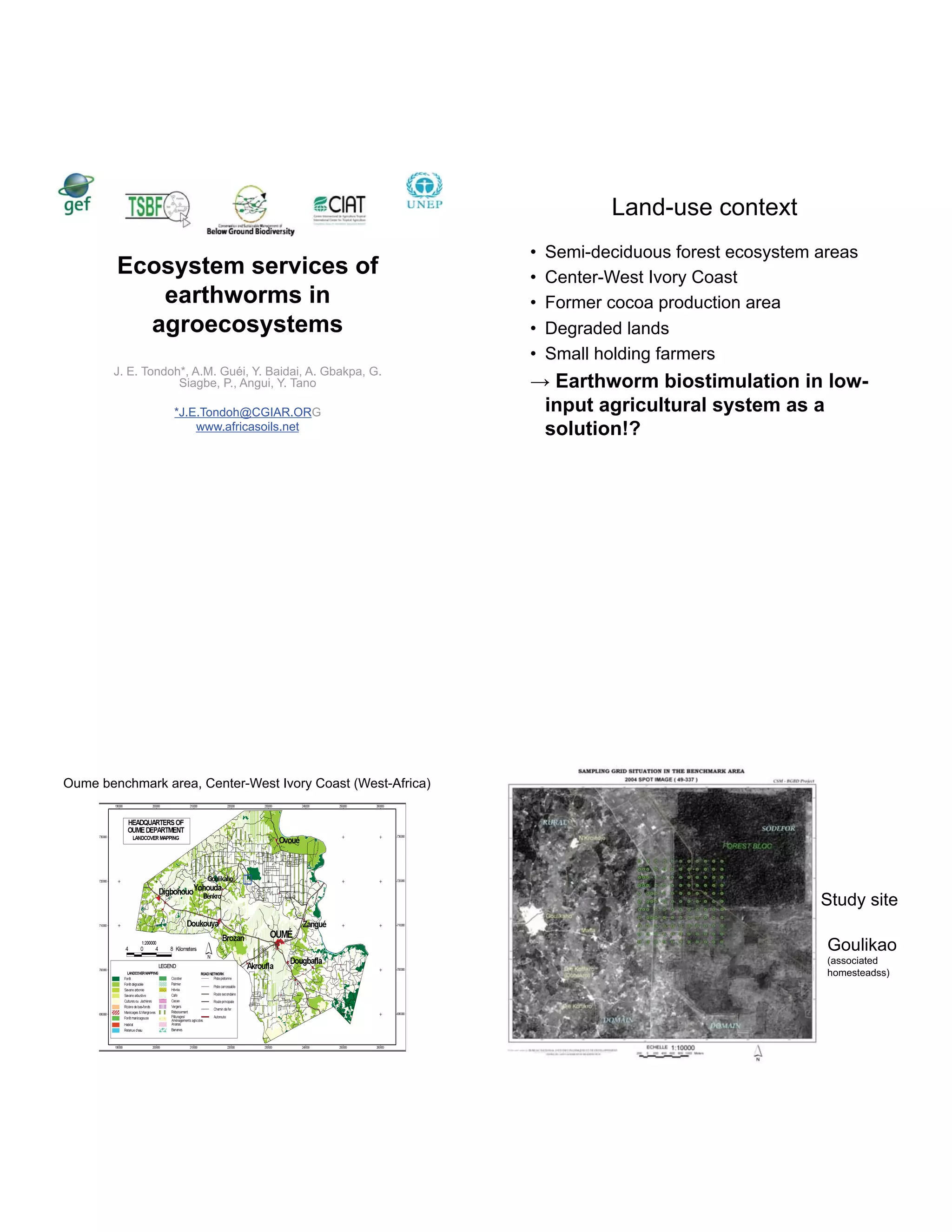OP10:Ecosystem services of earthworms in agroecosystems | PDF