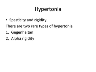abnormal muscle tone | PPTX