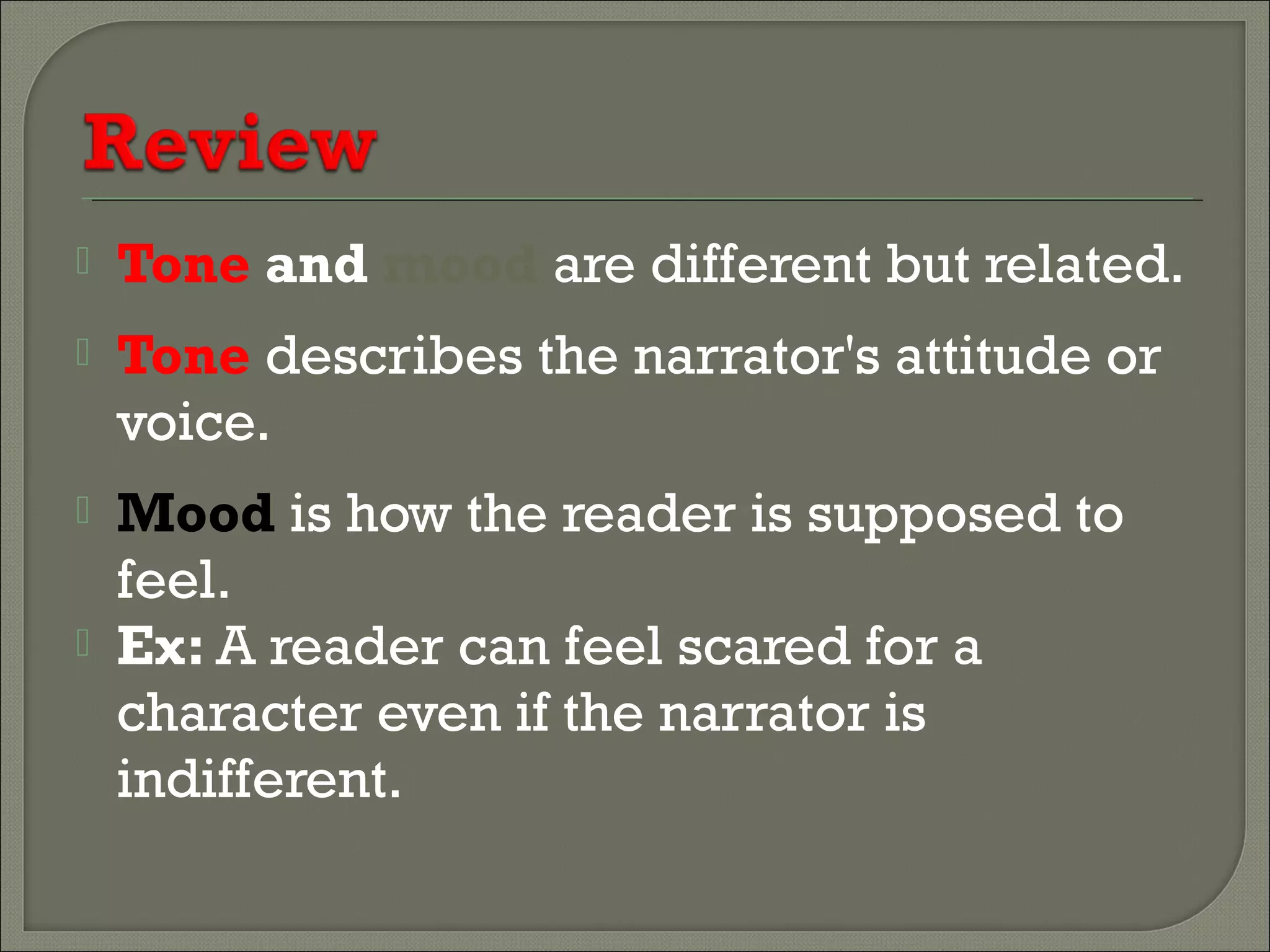 Tone and Mood | PPT | Musicals | Genres