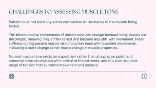 Tone Abnormalities in assessing physical therapy | PDF