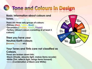 Tone & Colour in Design | PPTX | Painting | Arts and Crafts