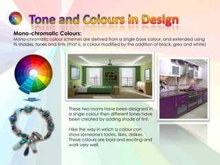 Tone & Colour in Design | PPTX | Painting | Arts and Crafts