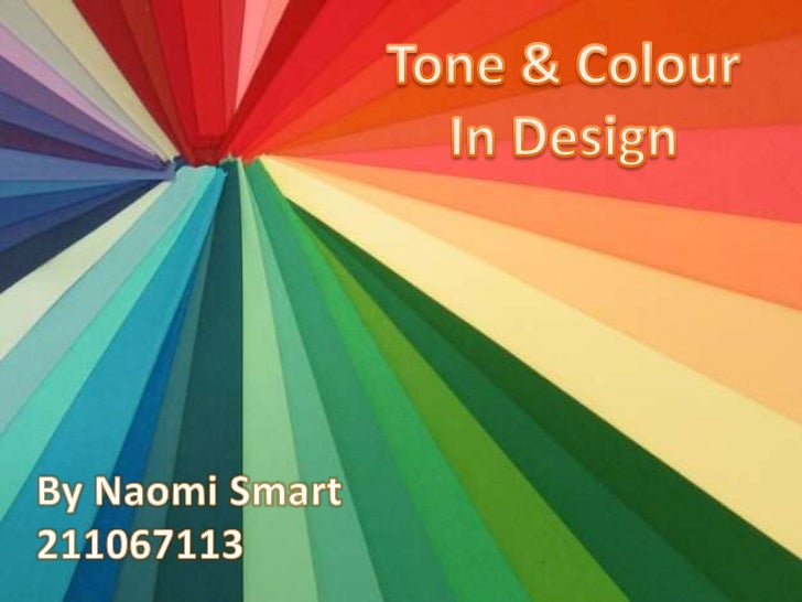Tone & Colour in Design