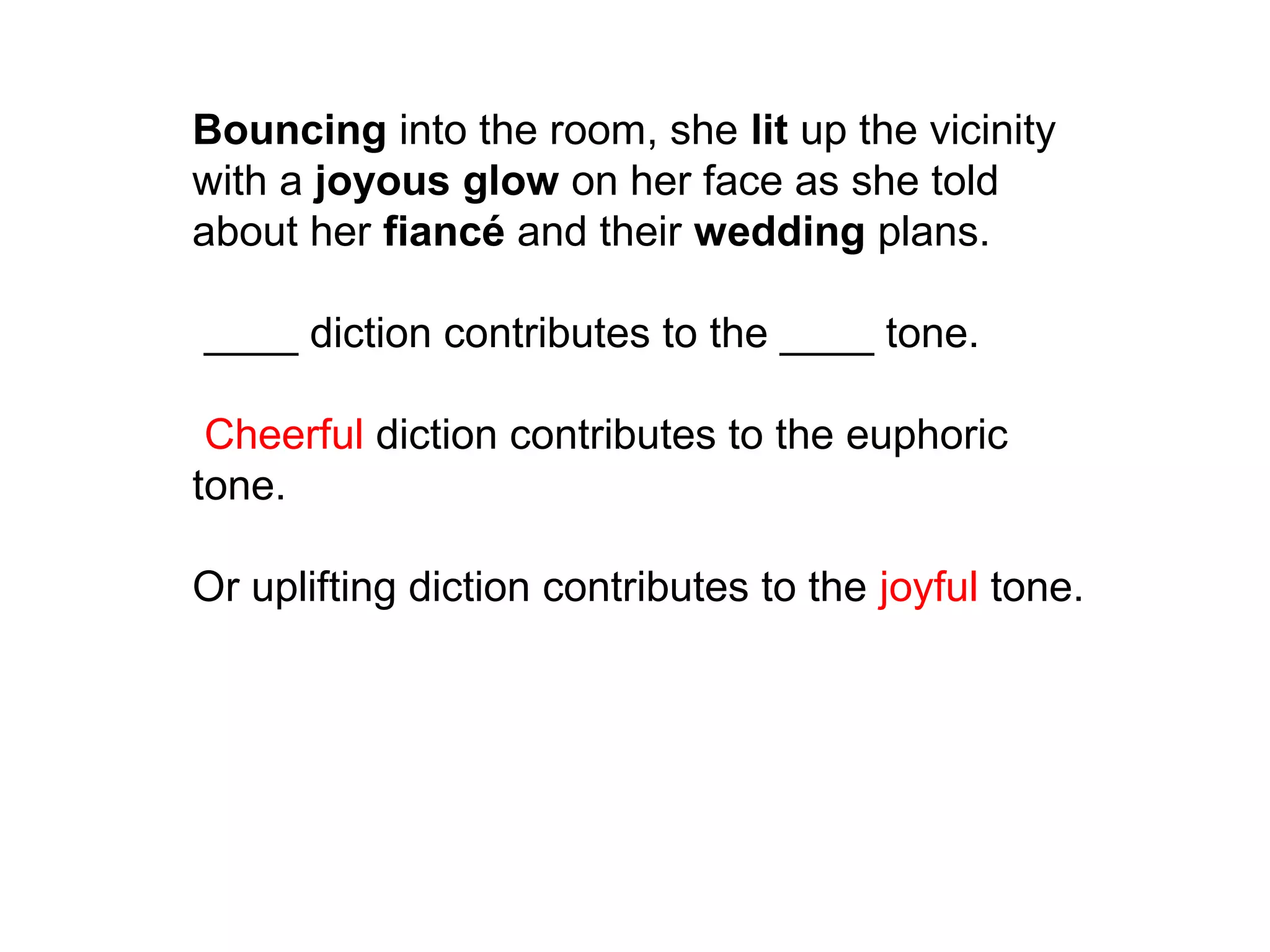 Tone and diction | PPT