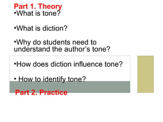 Tone and diction | PPT