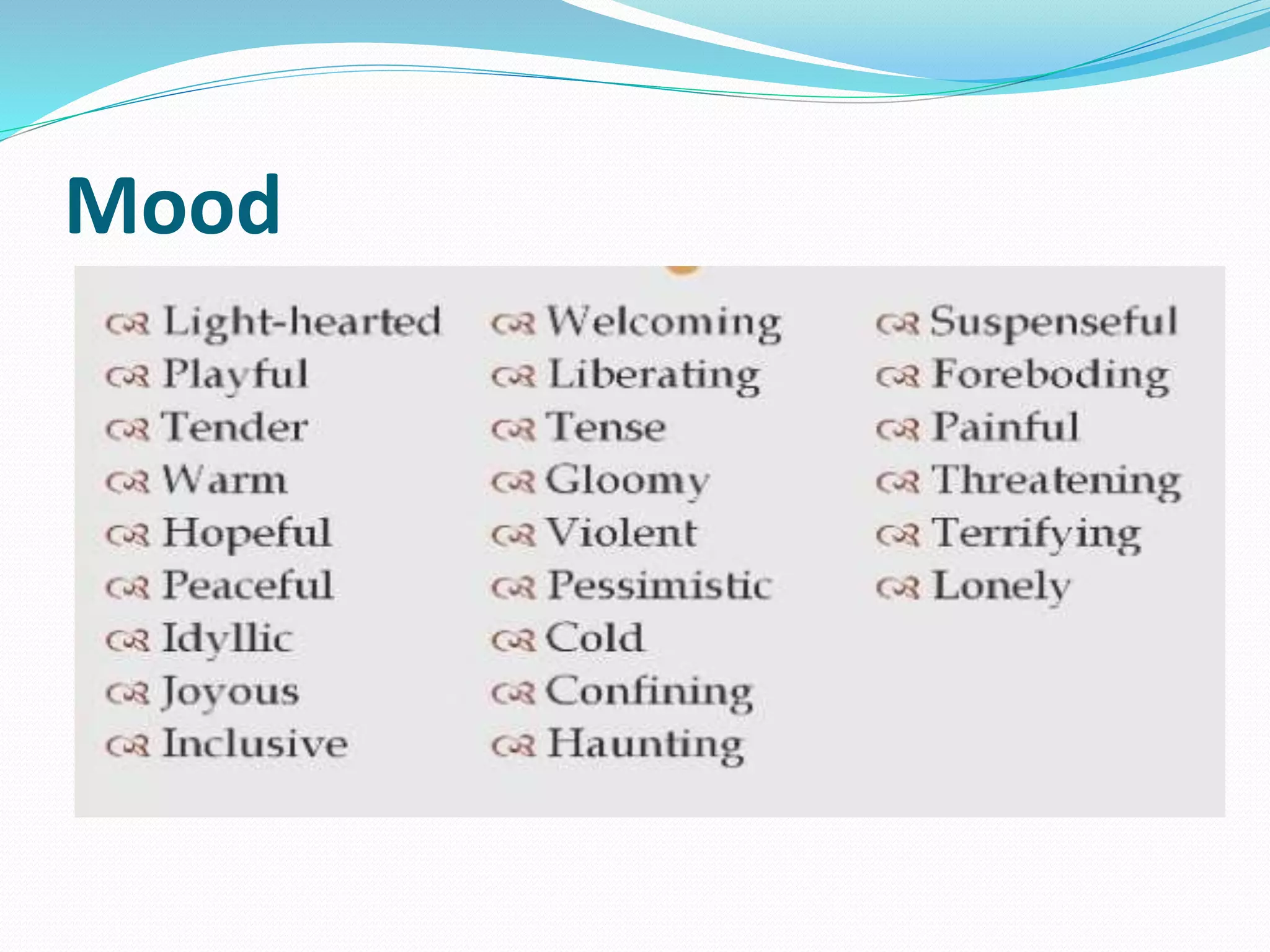 Tone and mood | PPTX