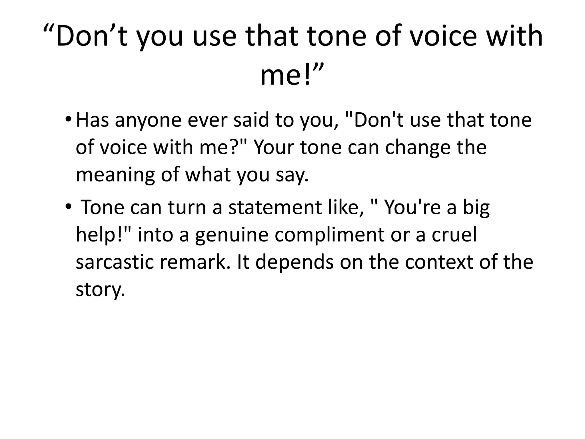 Tone and mood ppt | PPTX