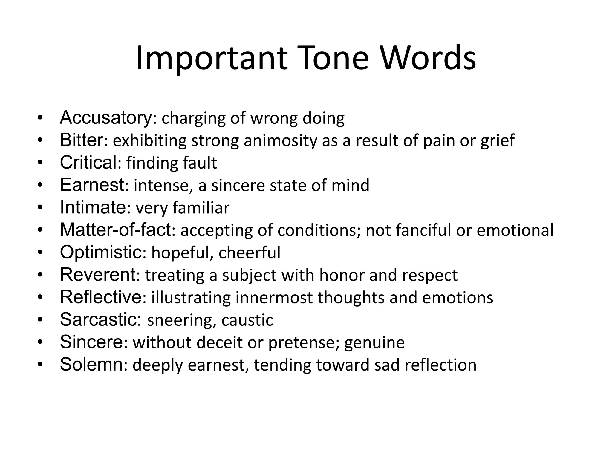 Tone and mood ppt | PPTX