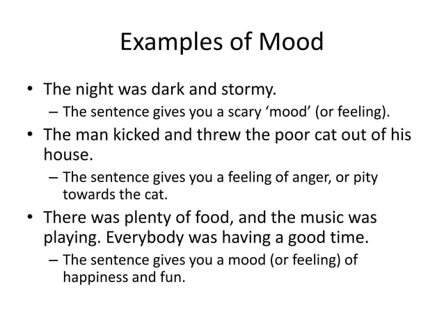 Tone and mood ppt | PPTX | Fiction | Books and Literature