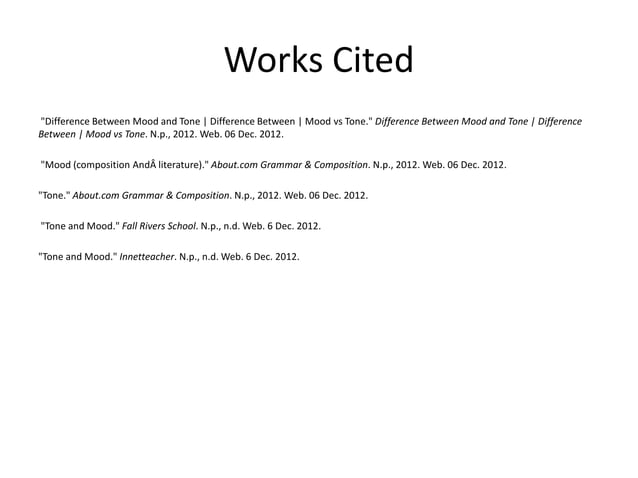 Tone and mood ppt | PPTX | Fiction | Books and Literature