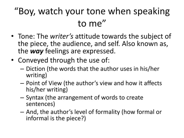Tone and mood ppt | PPTX | Fiction | Books and Literature