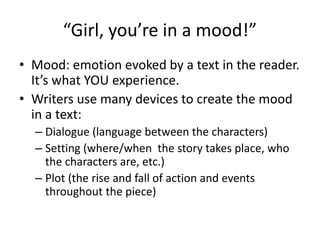 Tone and mood ppt | PPTX