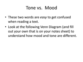 Tone and mood ppt | PPTX