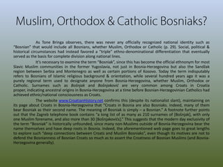 Ethnic and Religious Identity in Bosnia-Herzegovina | PPT