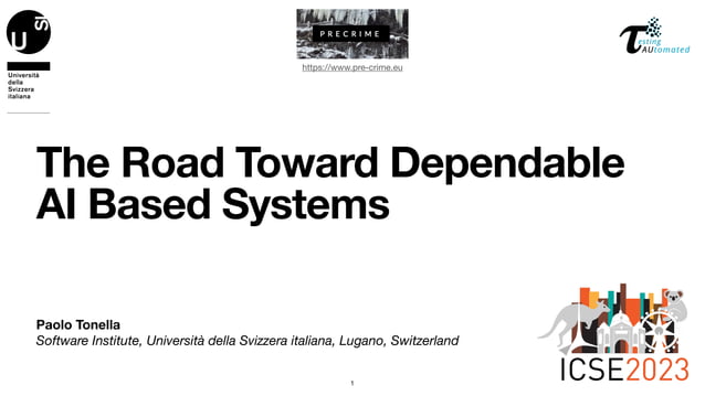 The Road Toward Dependable AI Based Systems | PPT