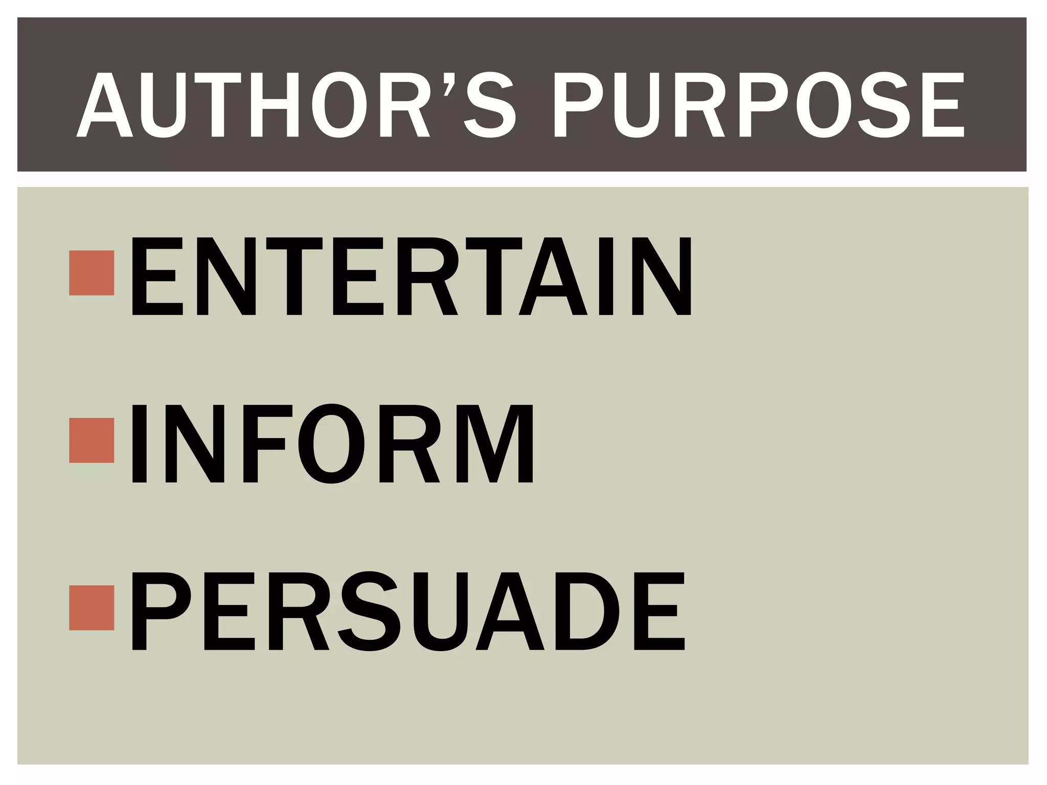 TONE, MOOD & AUTHOR'S PURPOSE | PPTX