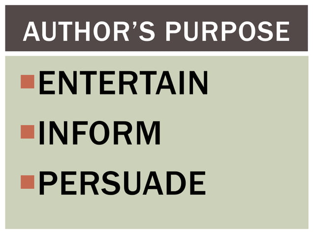 TONE, MOOD & AUTHOR'S PURPOSE | PPTX