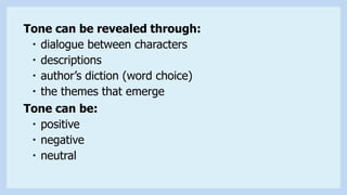 Tone, mood, author's purpose.pptx