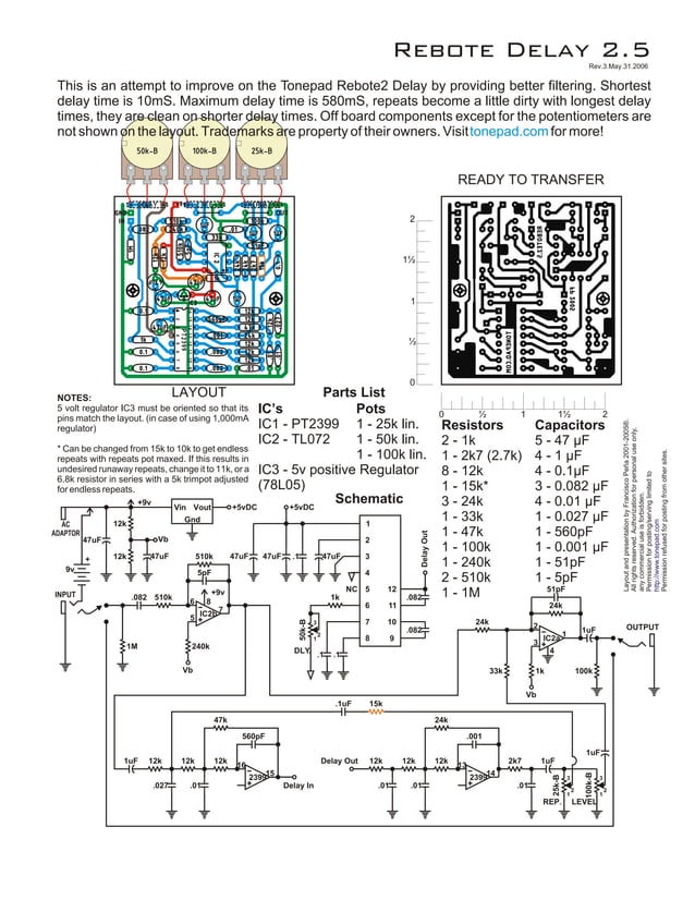 Tonepad rebotedelay25 | PDF